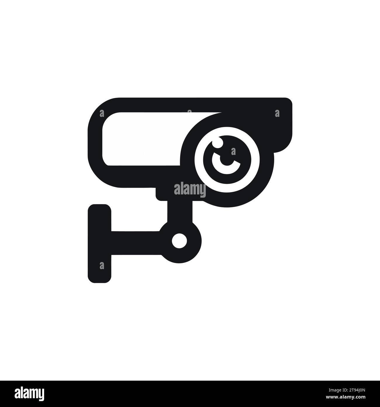 street surveillance camera icon isolated. Vector illustration Stock ...