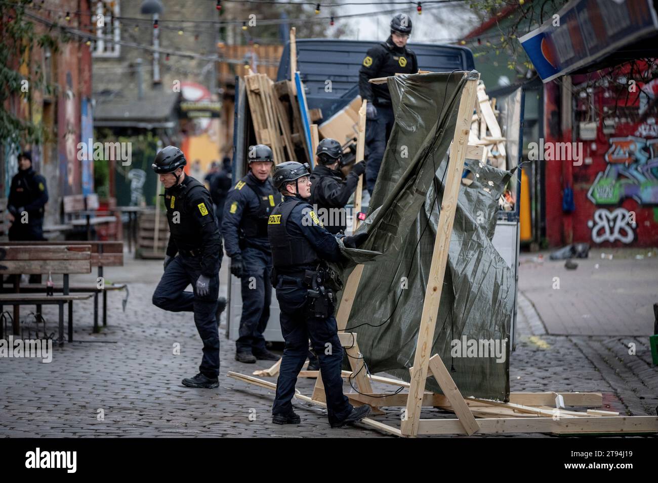 The Copenhagen Police will temporarily close Pusher Street in the ...