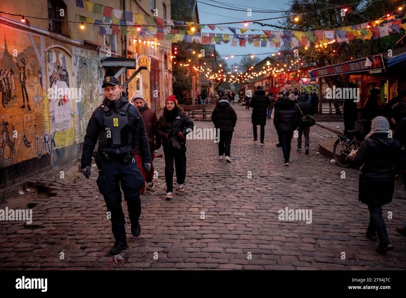 The Copenhagen Police will temporarily close Pusher Street in the ...