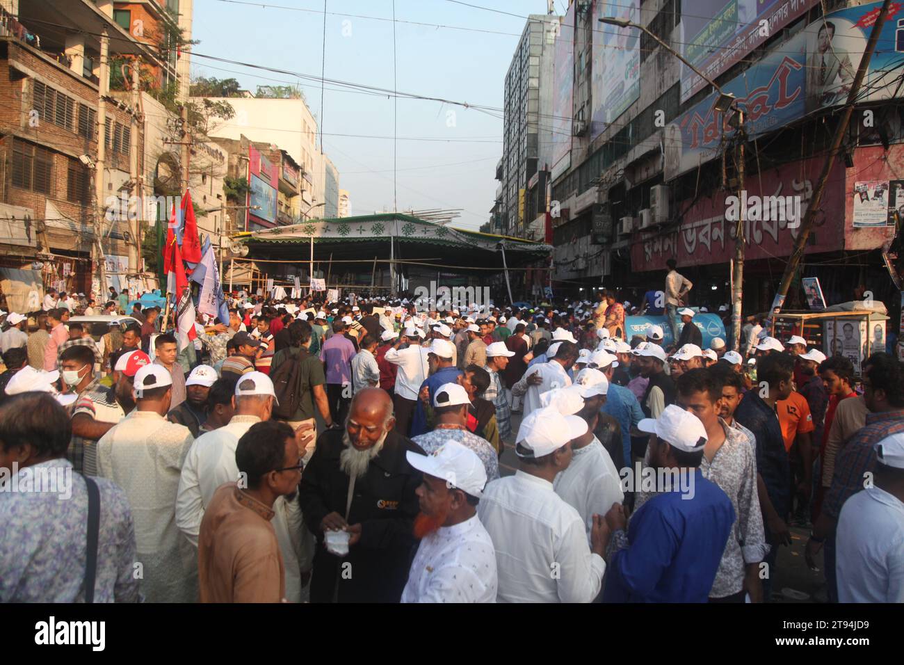 Dhaka Bangladesh 21 November 2023,Candidates and supporters of the ...