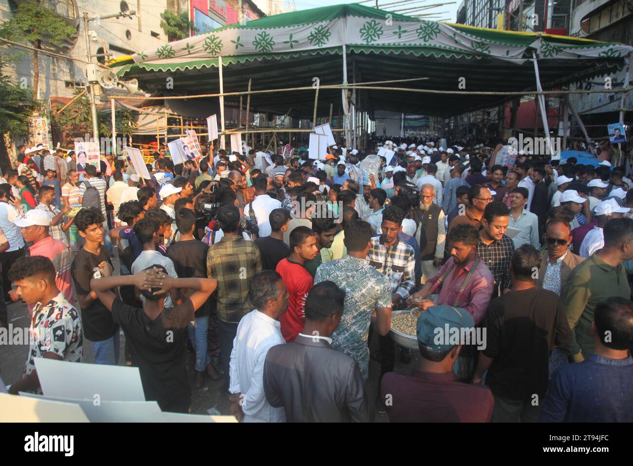 Dhaka Bangladesh 21 November 2023,Candidates and supporters of the ...
