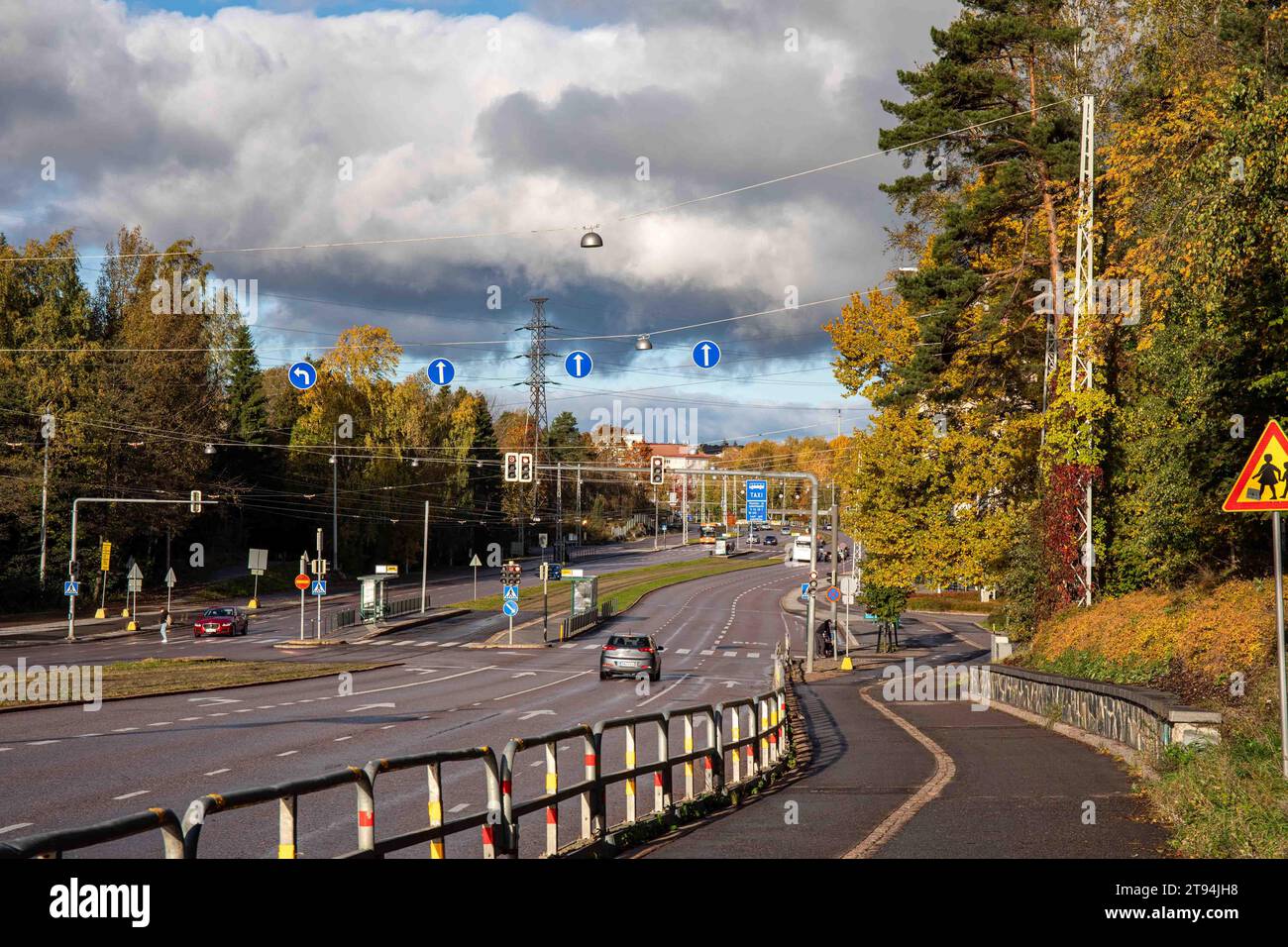 Paciuksenkatu street view in Meilahti district of Helsinki, Finland ...