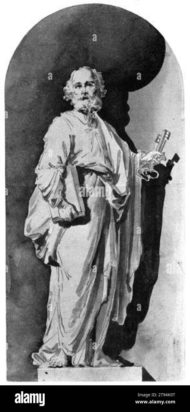 Apostle Peter 1793 by Vladimir Lukich Borovikovsky Stock Photo - Alamy