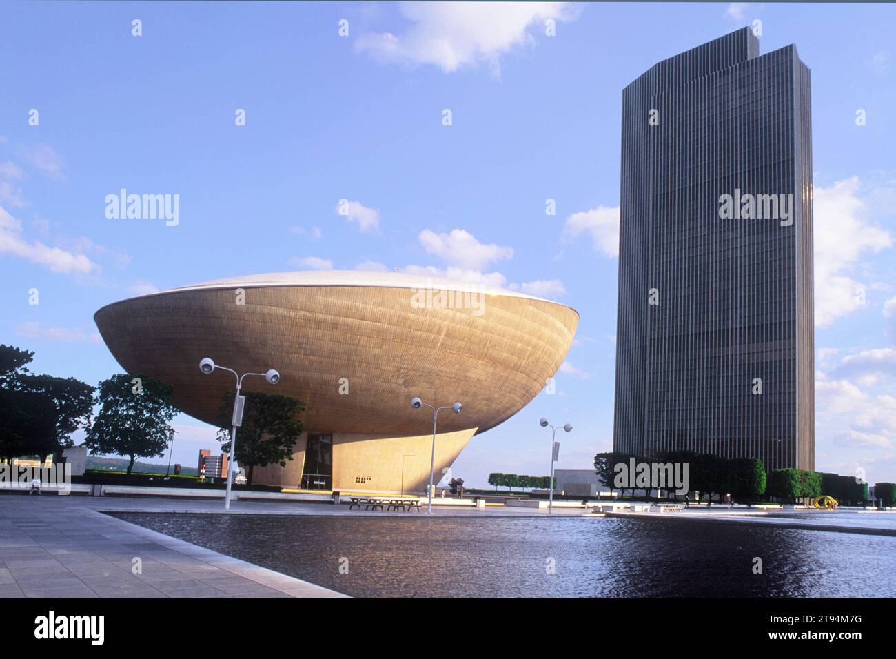 Albany New York The Egg and Erastus Corning Tower on the Empire State ...