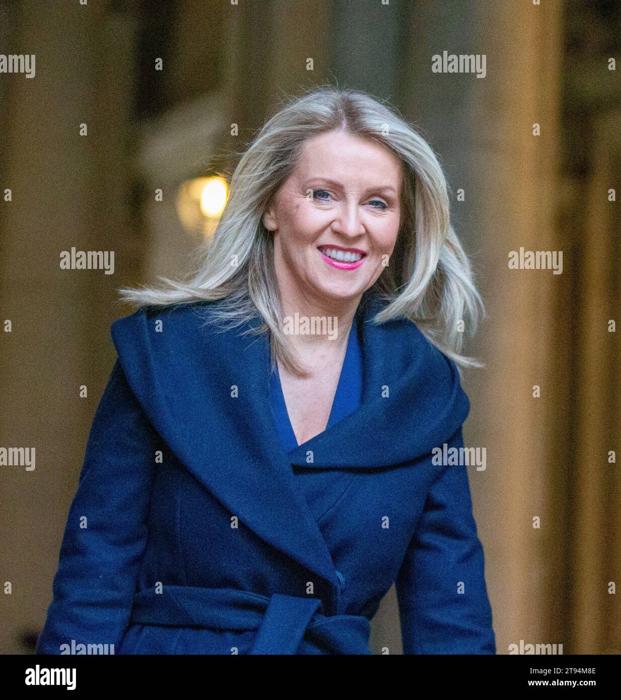 London, England, UK. 22nd Nov, 2023. Minister without Portfolio (Cabinet Office) ESTHER MCVEY is ...