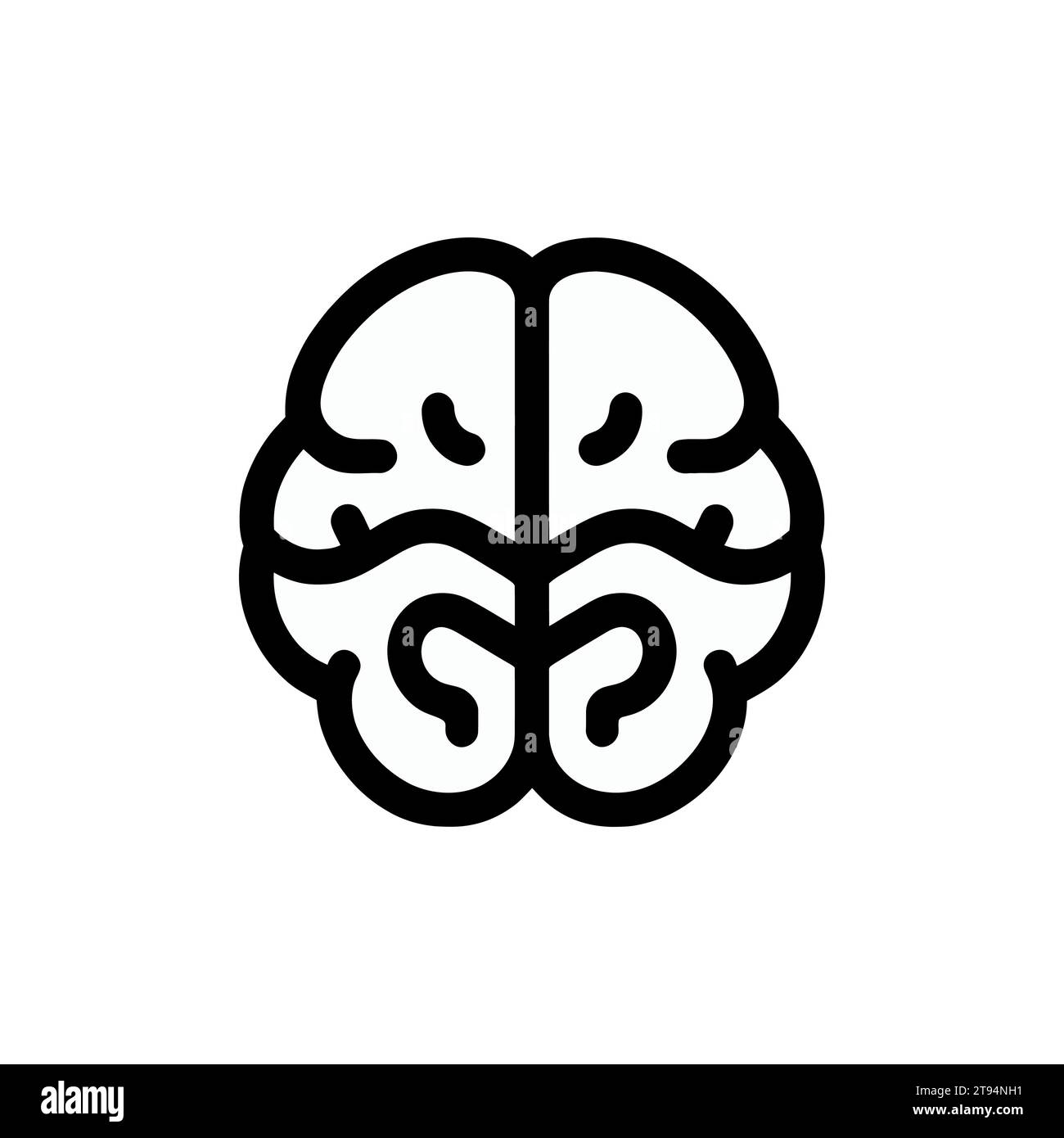 Brain icon vector vectors Stock Vector Images - Alamy