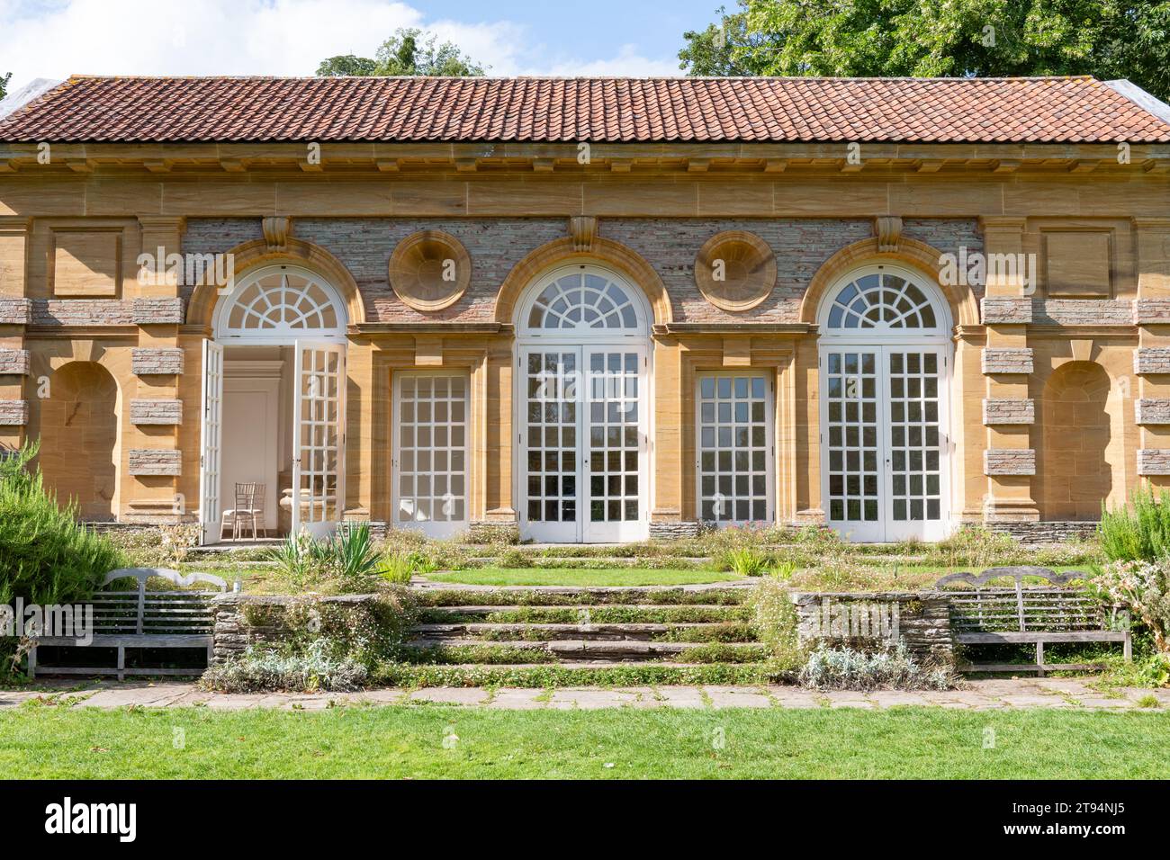 Taunton.Somerset.August 14th 2021.Photo of the Orangery at Hestercombe ...