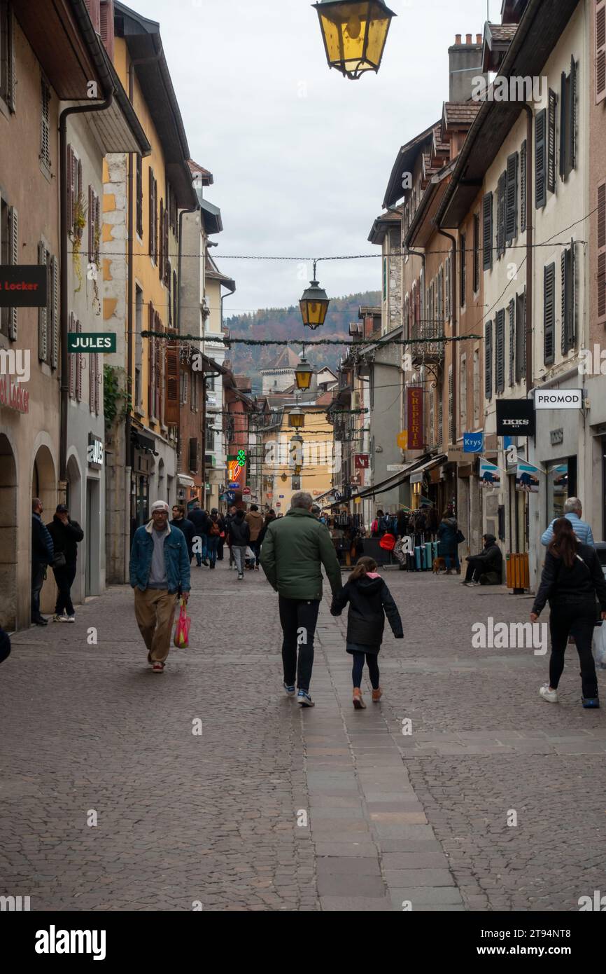 shopping in annecy france Stock Photo - Alamy