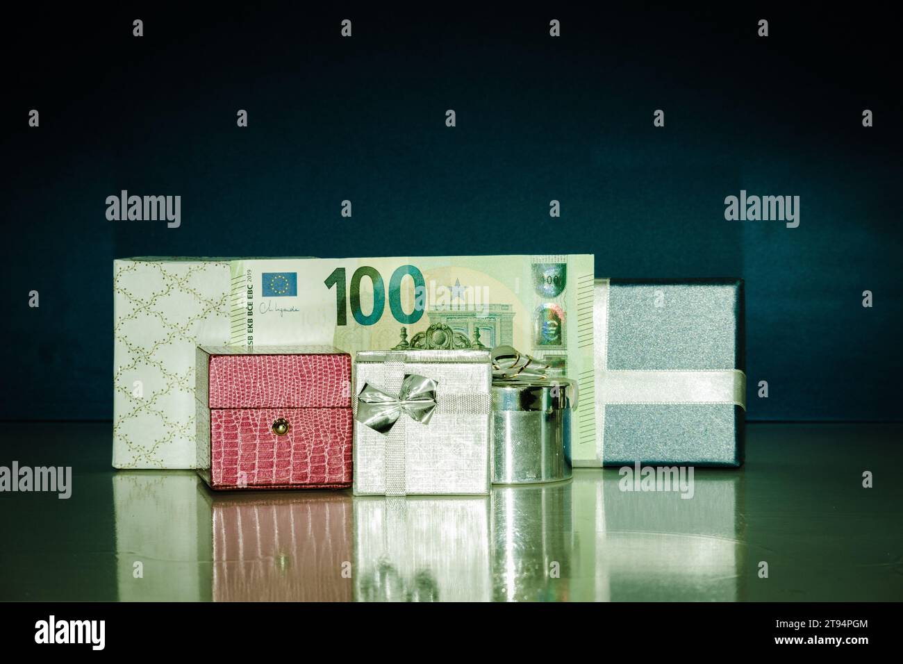 colorful gift boxes of different shapes Stock Photo - Alamy