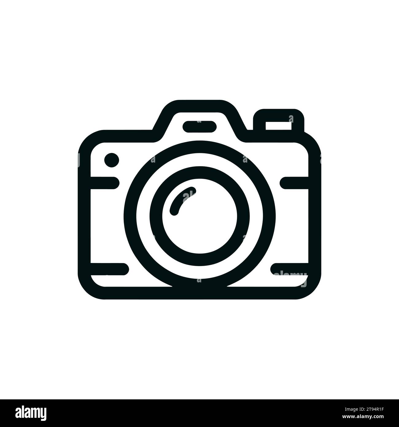 Photo camera linear vector Stock Vector Images - Alamy