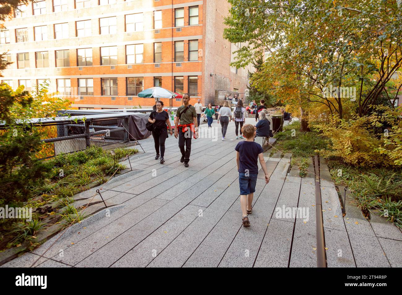 High Line Park, Chelsea, New York City, United States of America Stock ...