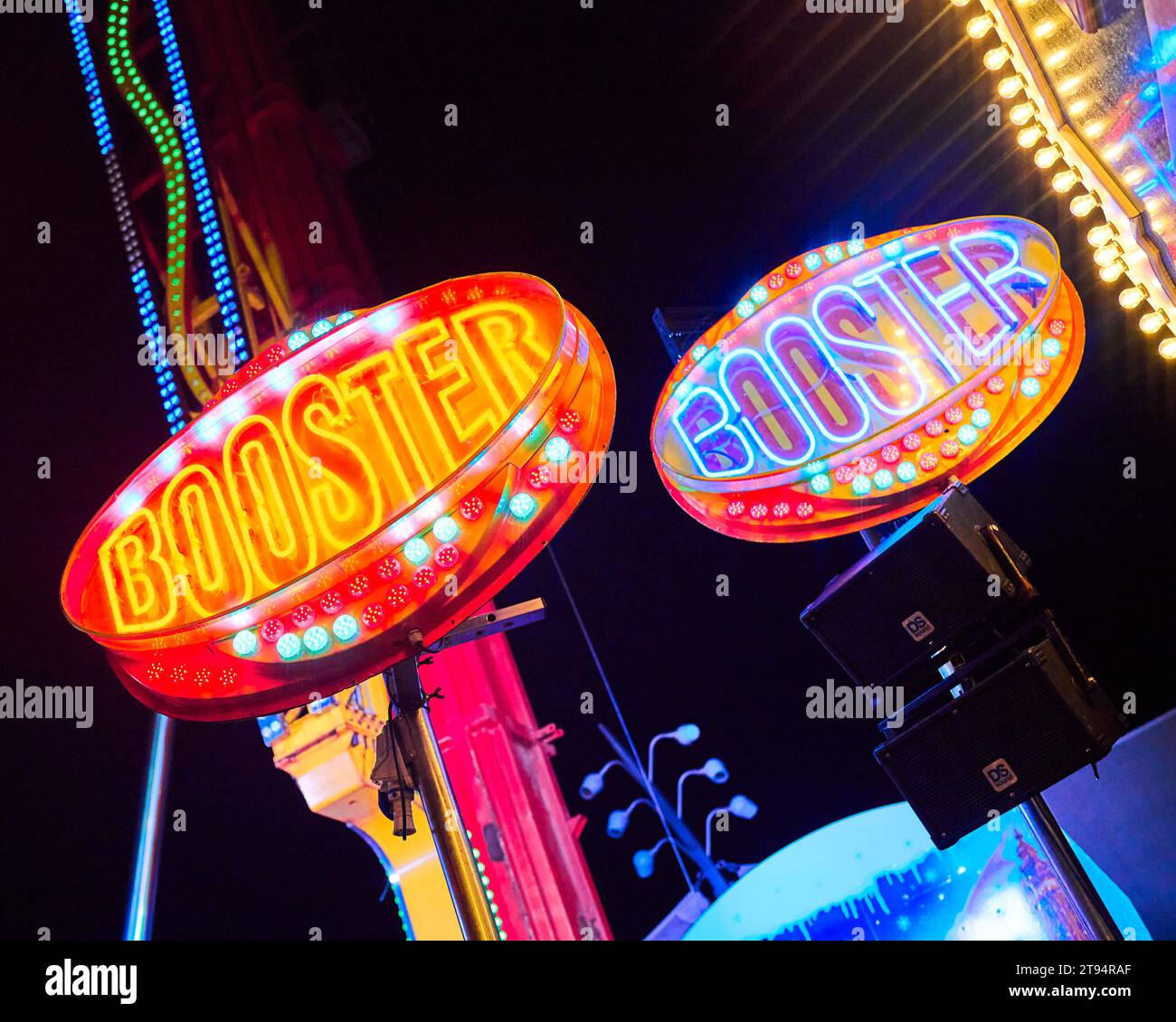 Blackpool Christmas market and fair 2023 on the Tower festival headland ...