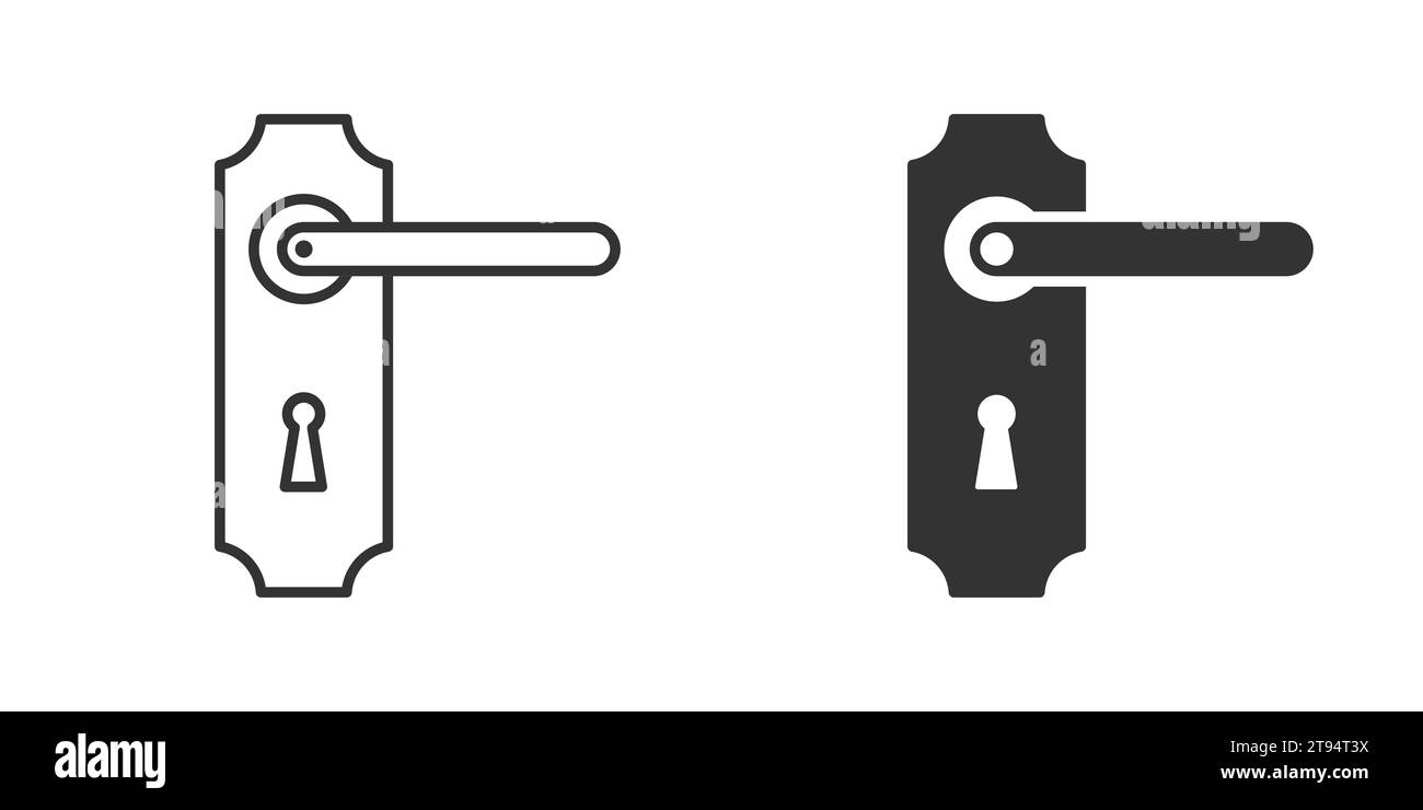 Door handle icon. Vector illustration Stock Vector Image & Art - Alamy