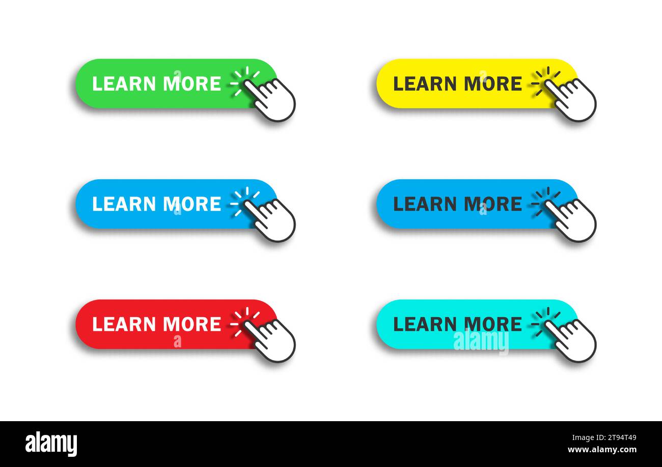 Learn more button set. Vector illustration Stock Vector Image & Art - Alamy Learn more button set. Vector illustration Stock Vector Image & Art - Alamy