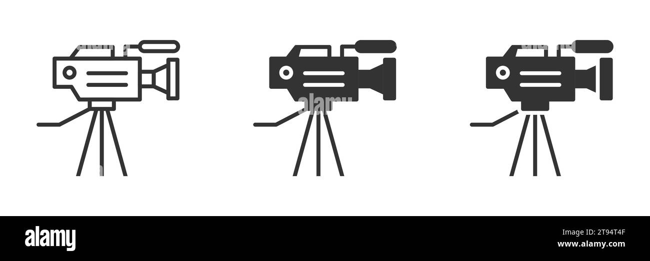 TV camera icon. Vector illustration Stock Vector Image & Art - Alamy