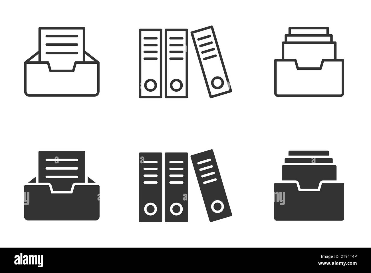 Archive folders icon set. Vector illustration Stock Vector Image & Art ... Archive folders icon set. Vector illustration Stock Vector Image & Art ...