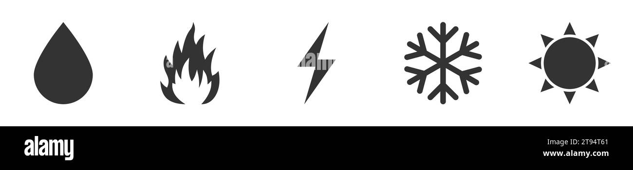 Utilities icon set. Vector illustration Stock Vector Image & Art - Alamy