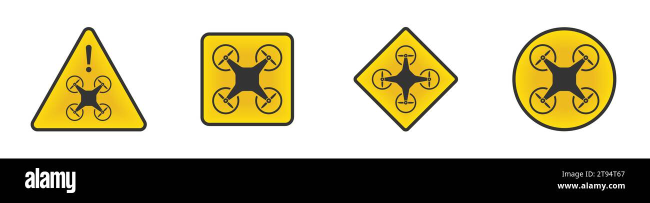 Drone danger icon. Vector illustration Stock Vector Image & Art - Alamy