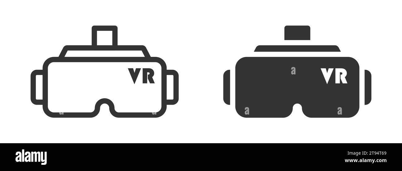VR glasses icon. Virtual reality helmet. Vector illustration Stock ...