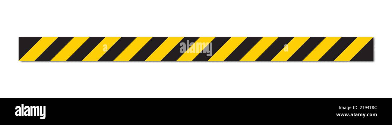 Yellow and black diagonal line with shadow. Vector illustration Stock ...