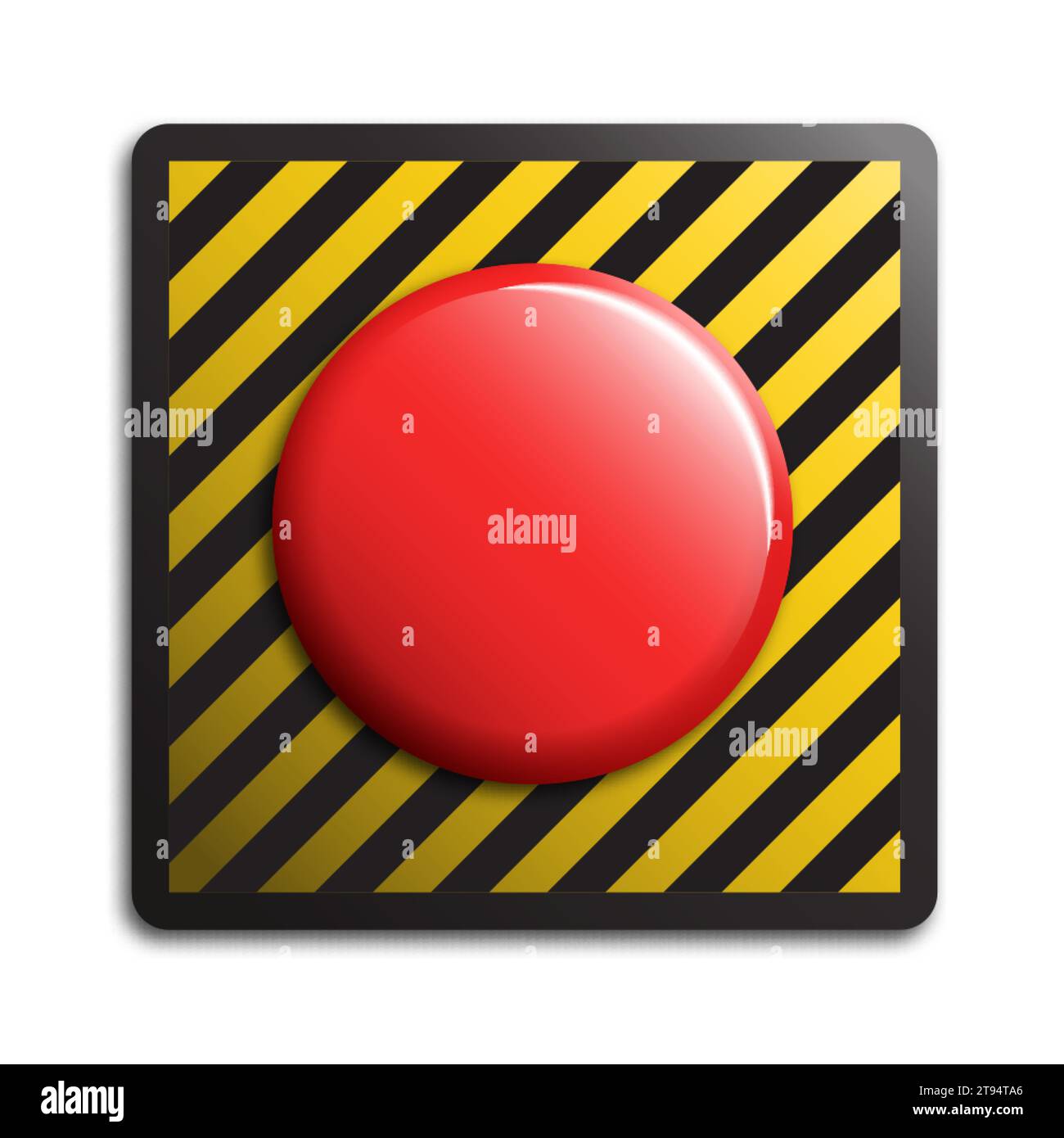 Red alarm button. Vector illustration Stock Vector Image & Art - Alamy