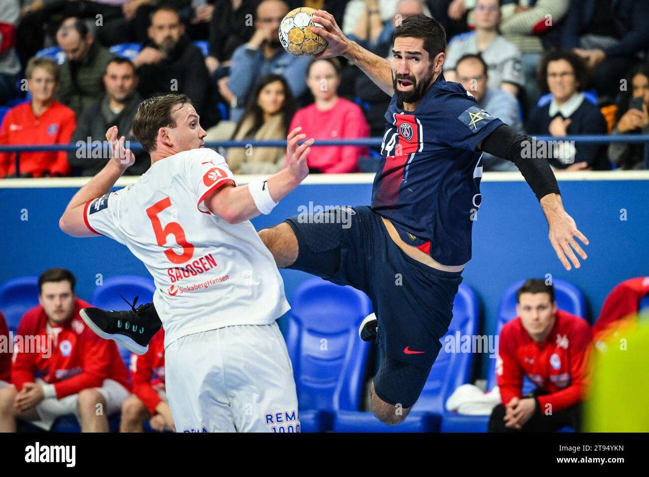 Paris, France. 22nd Nov, 2023. Nikola KARABATIC of PSG during the Machineseeker EHF Champions ...