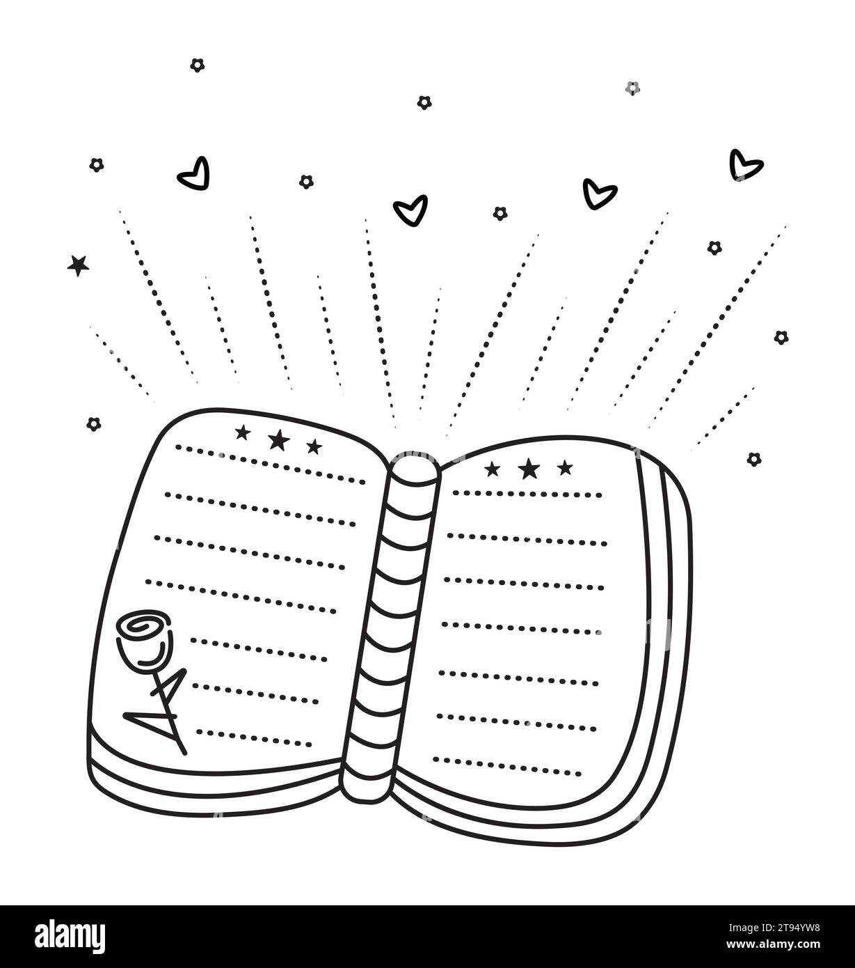 Book magic on wizard Black and White Stock Photos & Images - Alamy