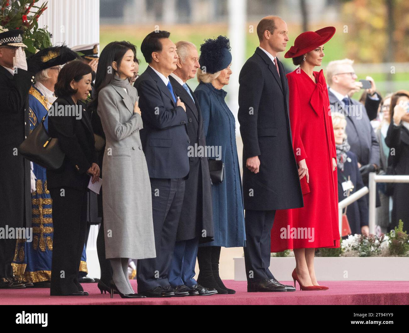 London, England. UK. 21 November 2023. First Lady of South Korea, Kim ...