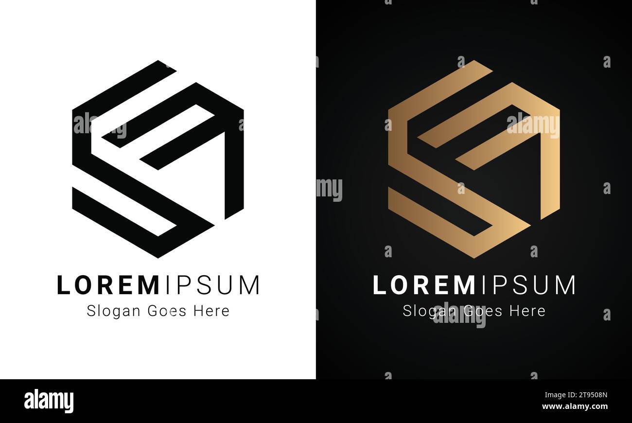 Luxury Initial SF or FS Monogram Text Letter Logo Design Stock Vector Image & Art - Alamy