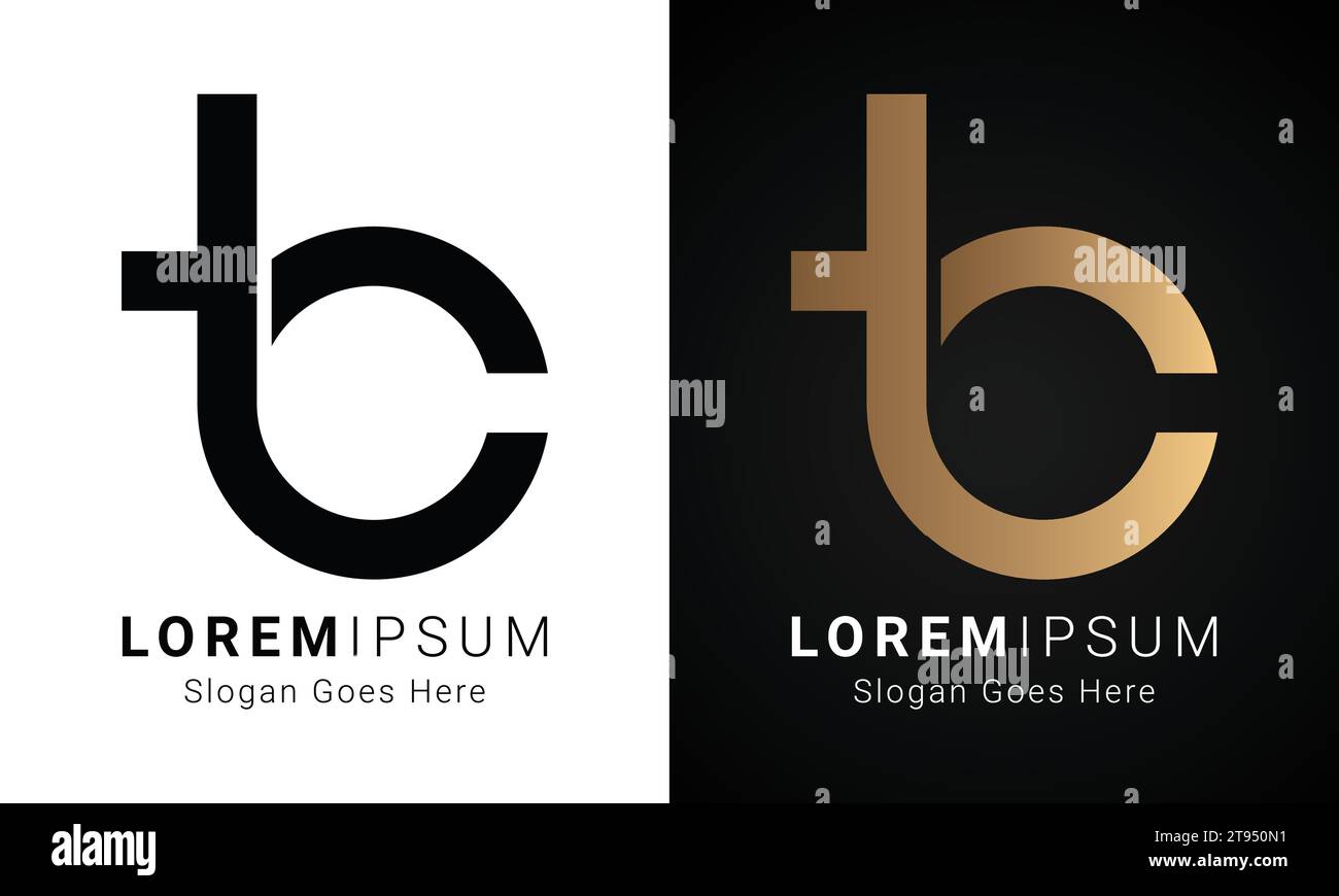 Tc letter design hi-res stock photography and images - Alamy