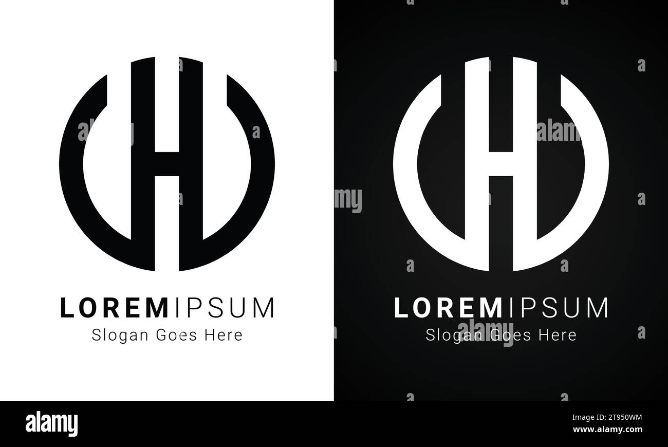 Luxury Initial WH or HW Monogram Text Letter Logo Design Stock Vector Image & Art - Alamy