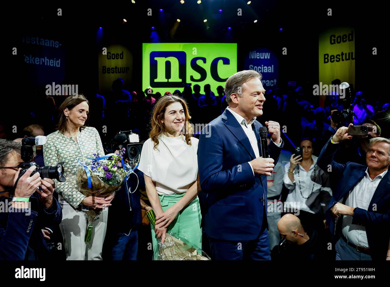 ENSCHEDE - NSC leader Pieter Omtzigt responds to the results of the ...