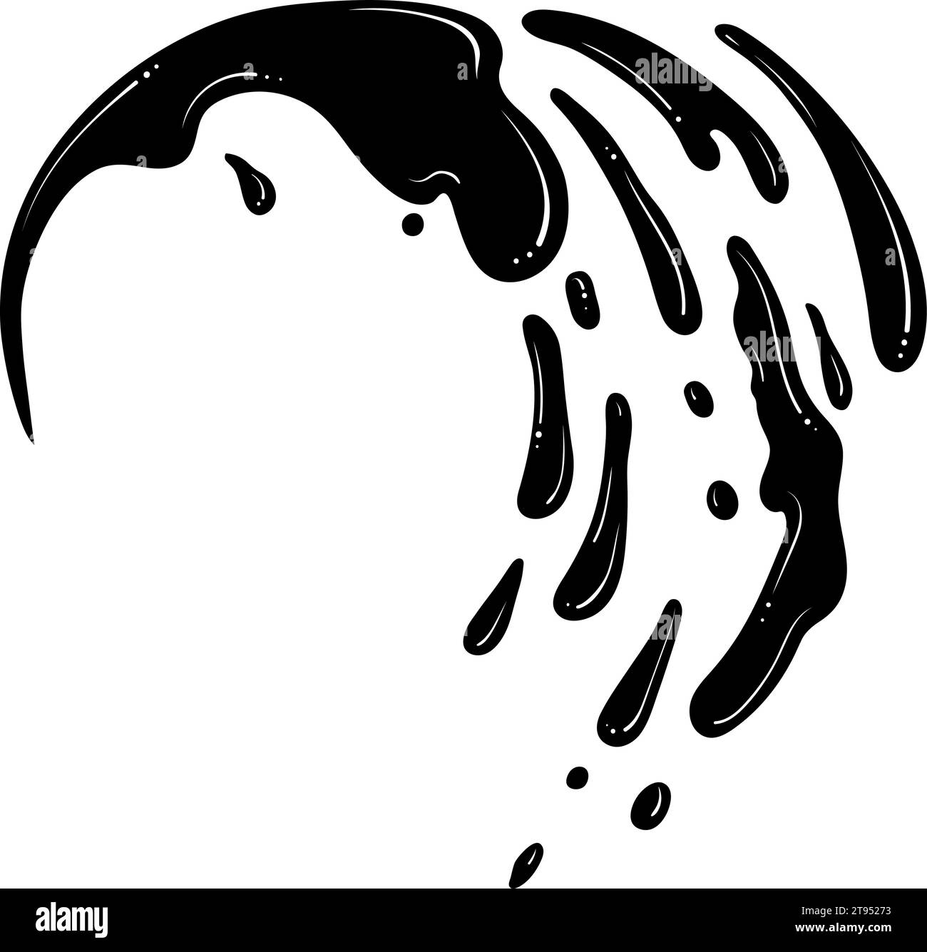 Liquid splash silhouette Stock Vector Image & Art - Alamy