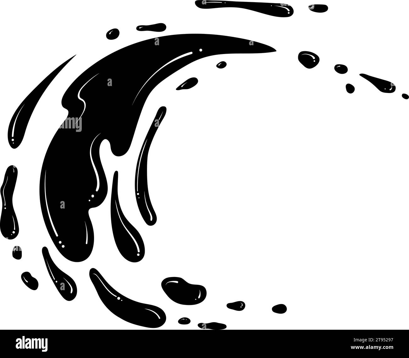 Liquid splash silhouette Stock Vector Image & Art - Alamy