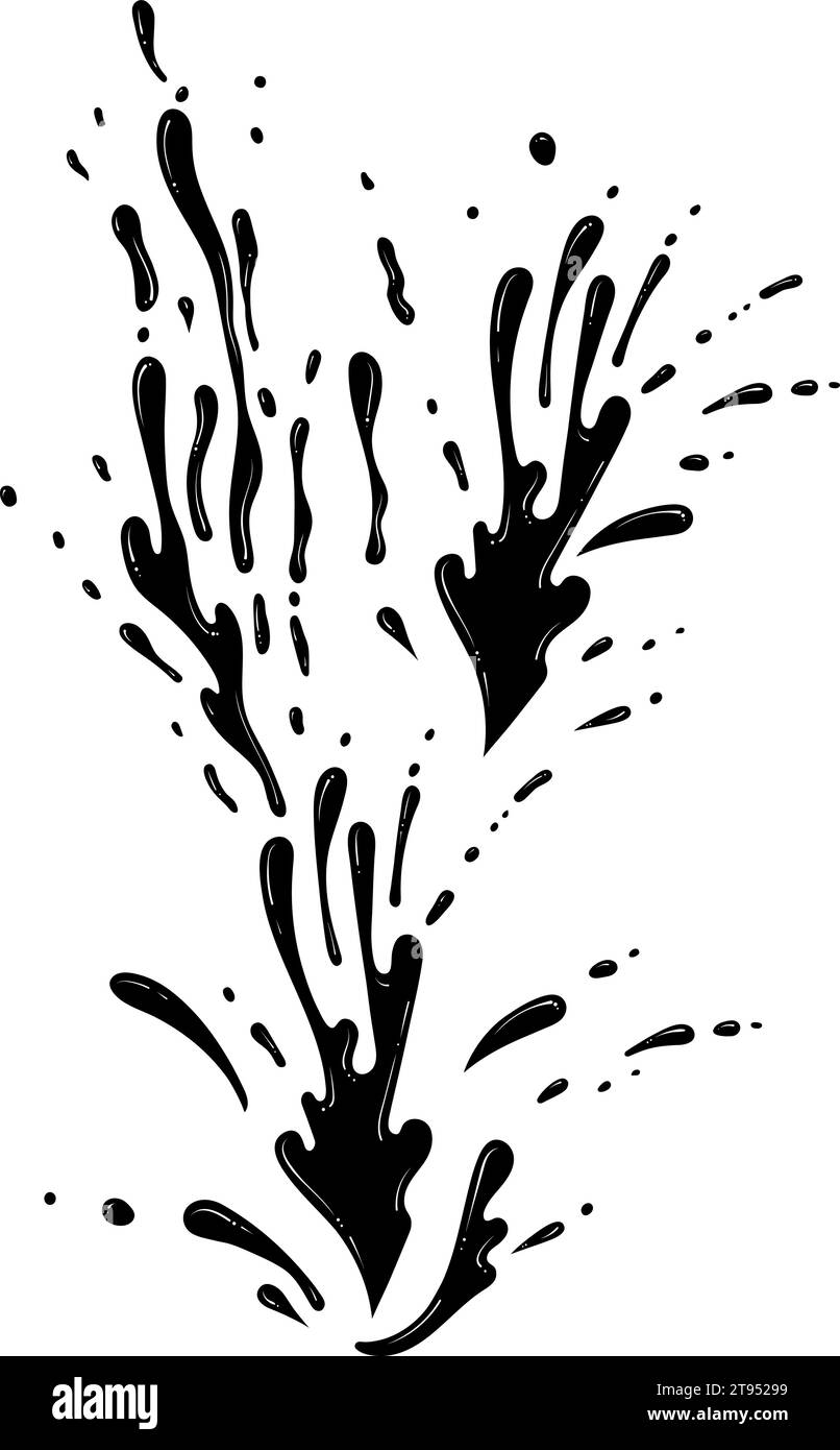 Liquid splash silhouette Stock Vector Image & Art - Alamy