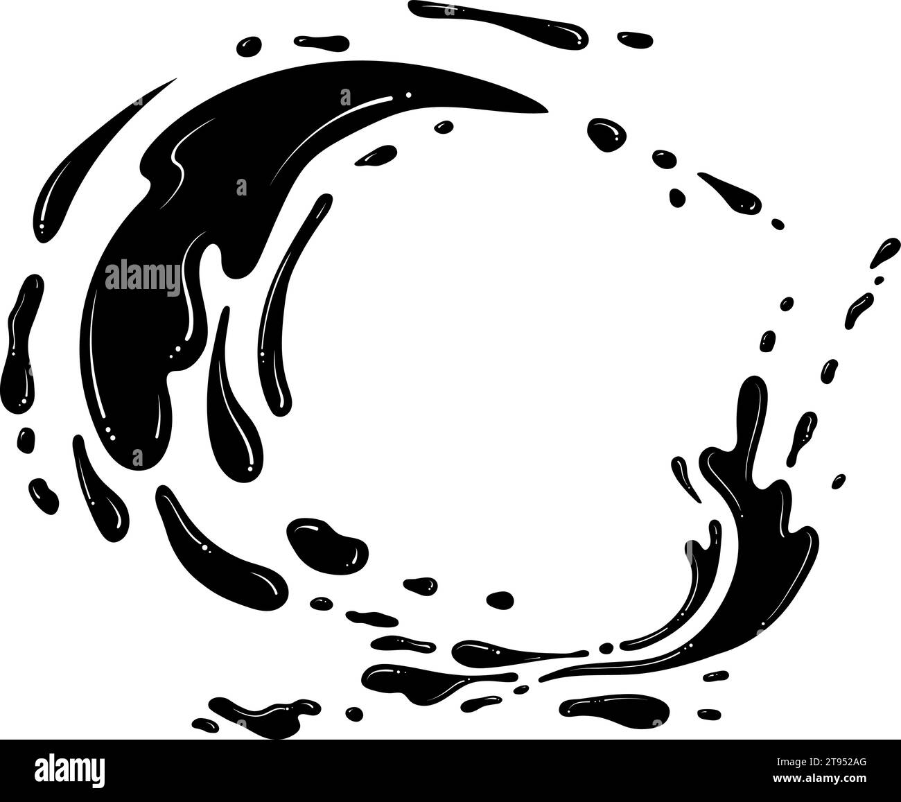 Liquid splash silhouette Stock Vector Image & Art - Alamy