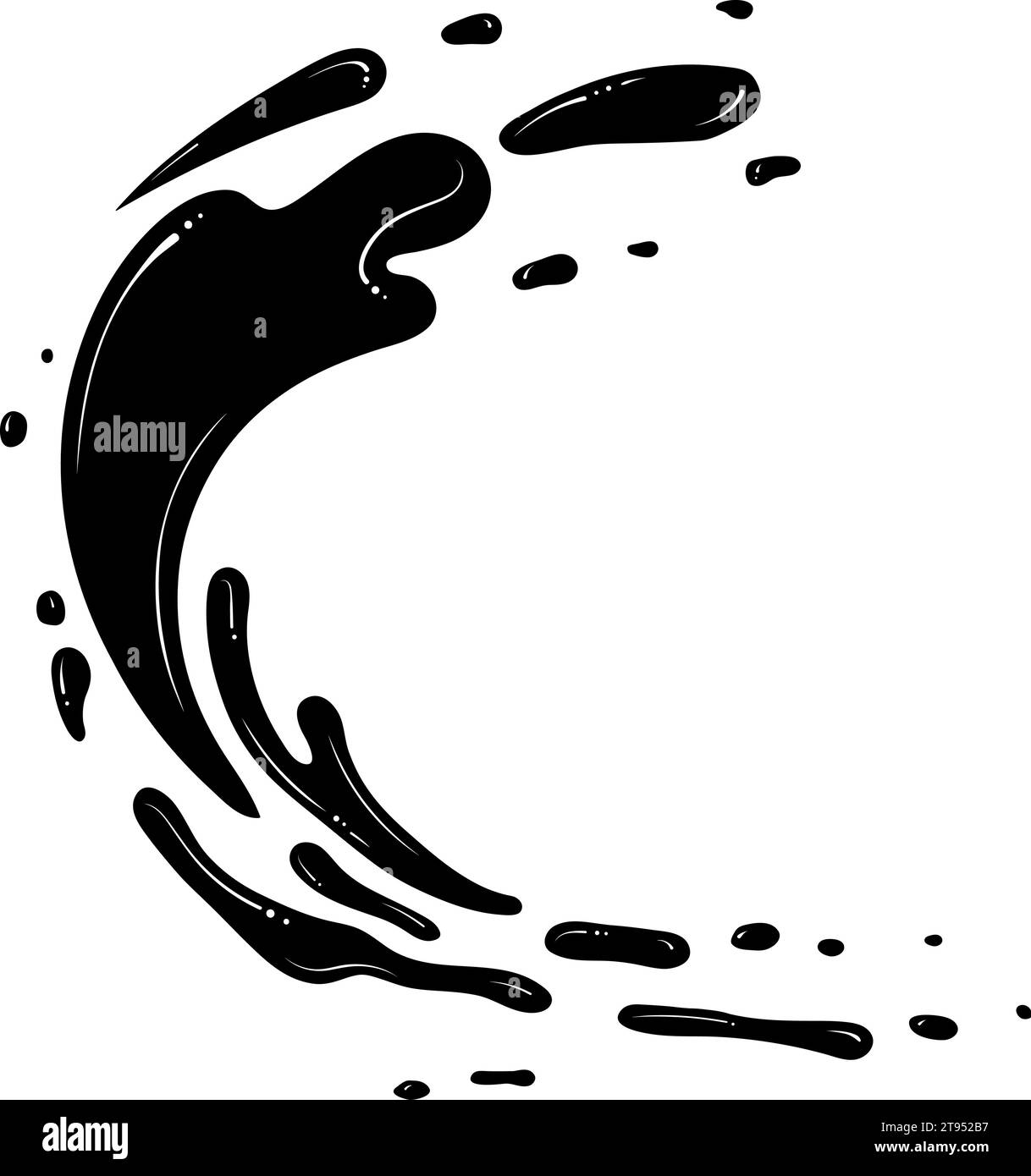 Liquid splash silhouette Stock Vector Image & Art - Alamy