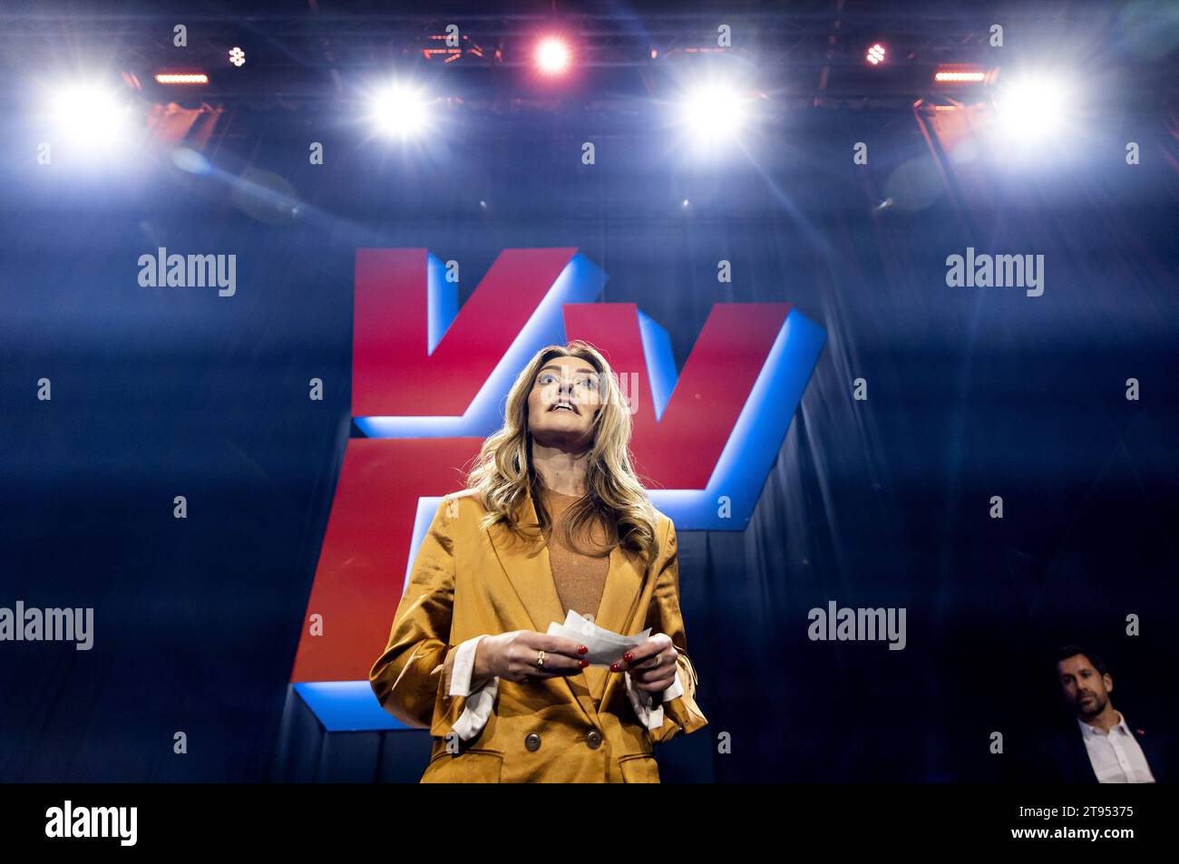 THE HAGUE - VVD leader Dilan Yesilgoz responds to the results of the ...