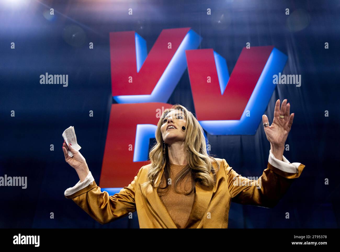 THE HAGUE - VVD leader Dilan Yesilgoz responds to the results of the ...