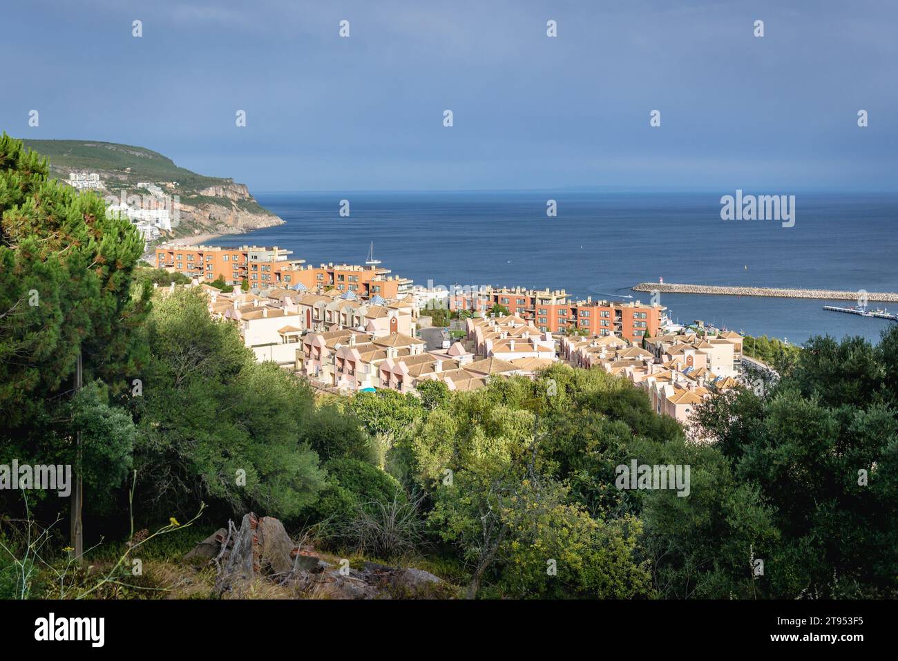 Houses in Sesimbra municipality, Setubal District of Portugal Stock ...