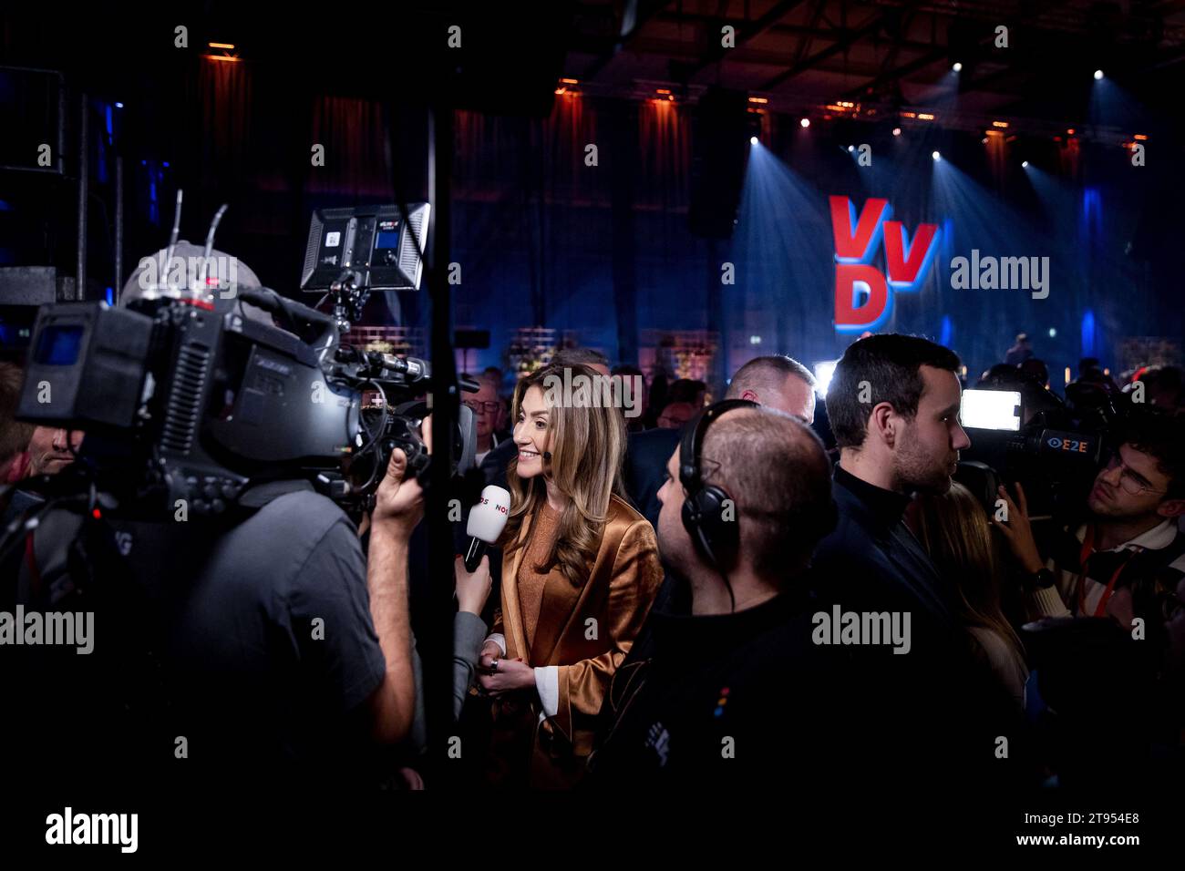 THE HAGUE - VVD leader Dilan Yesilgoz responds to the results of the ...