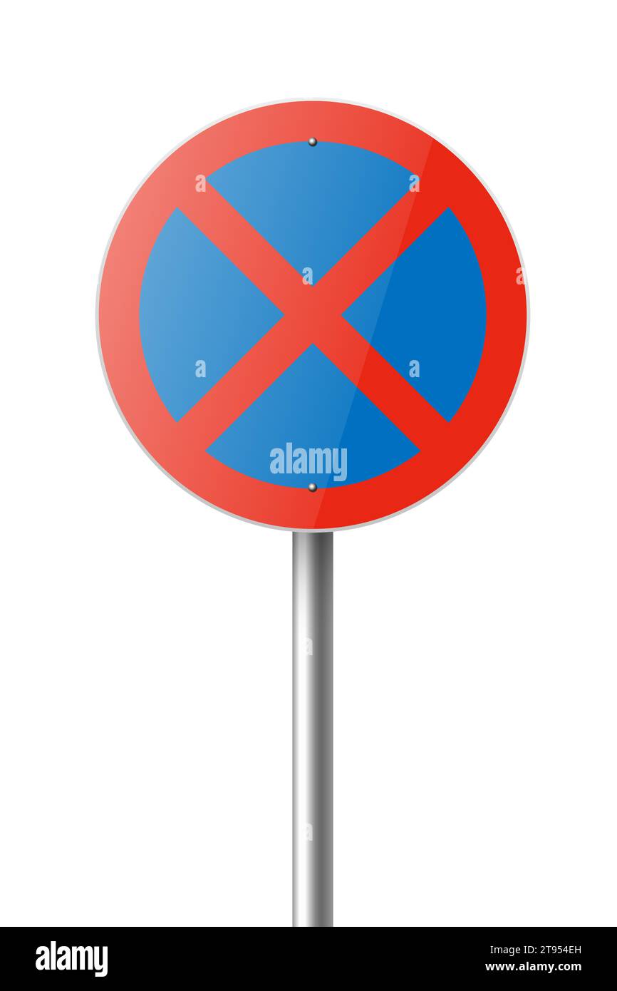 No entry sign sky background Stock Vector Images - Alamy