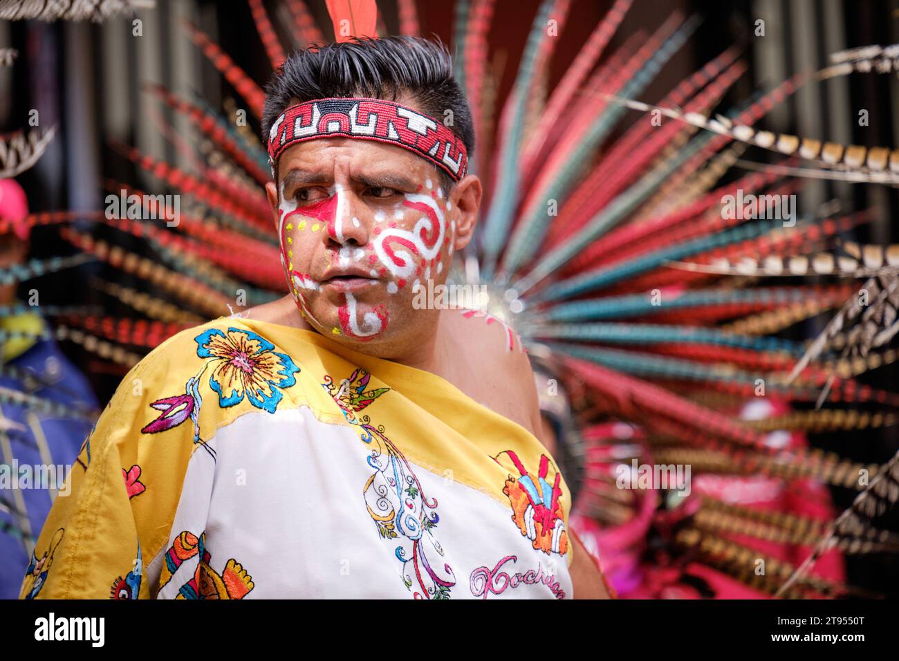Celebration of the Señor de la Conquista in elaborate pre-Hispanic ...