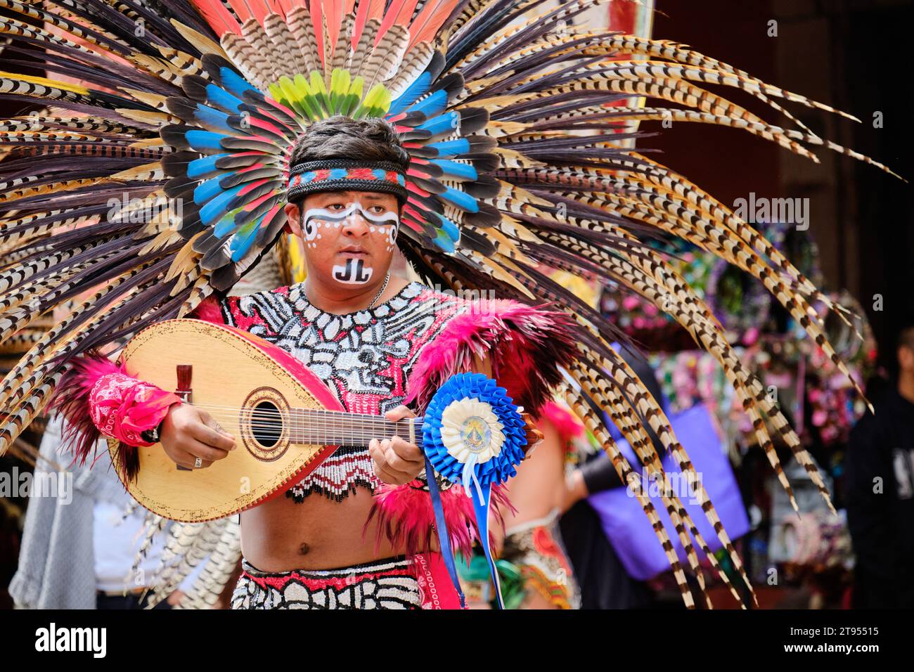 Celebration of the Señor de la Conquista in elaborate pre-Hispanic ...