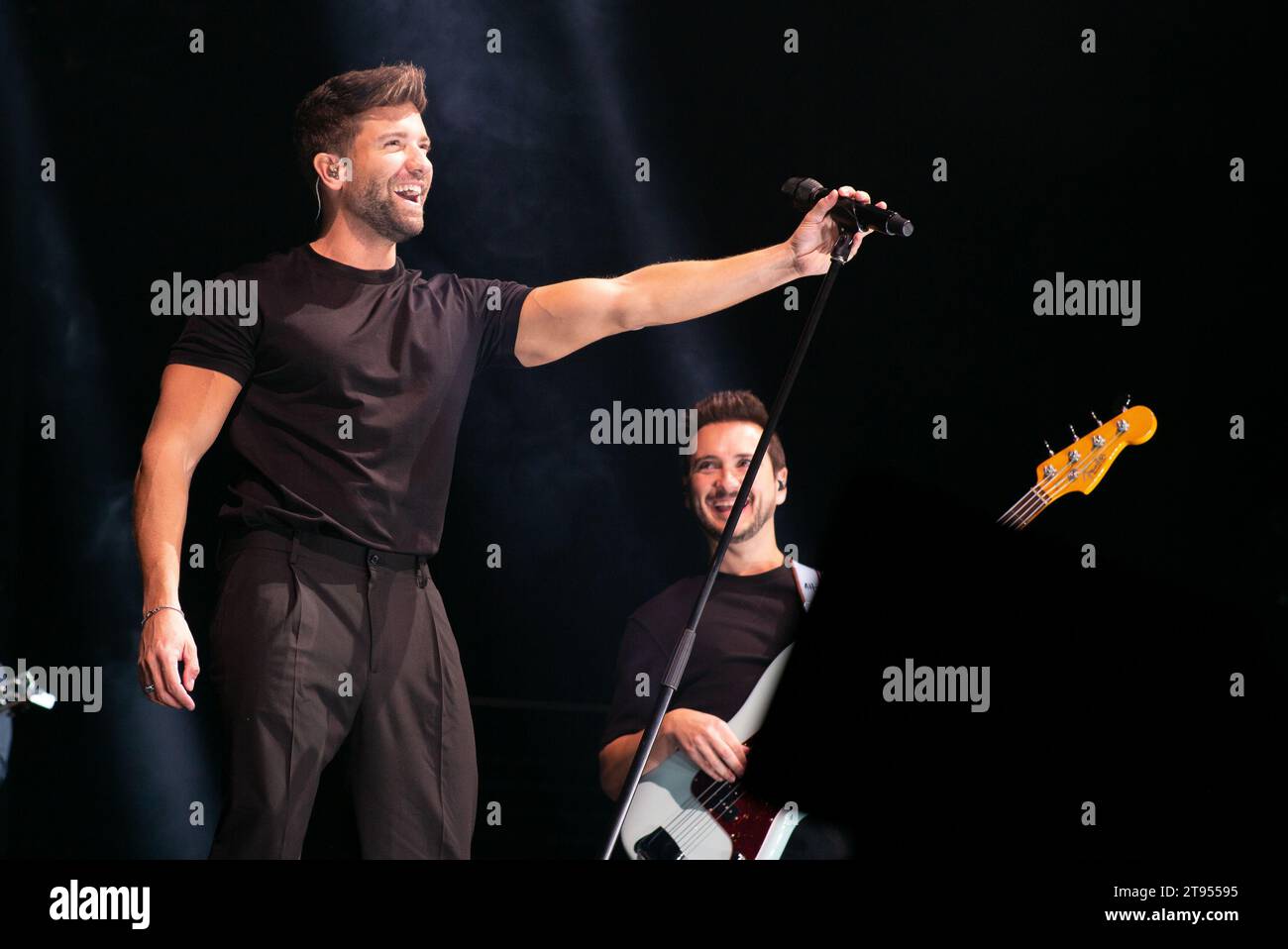 Spanish singer pablo alboran performs during his tour la cu4rta hi-res ...
