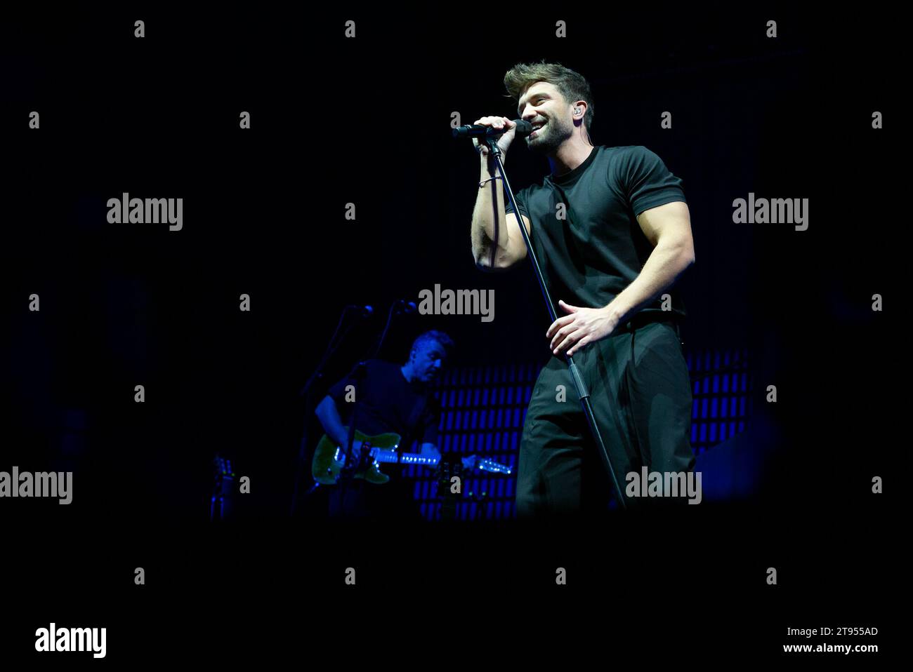 Spanish singer Pablo Alboran performs during his Tour La Cu4rta Hoja ...
