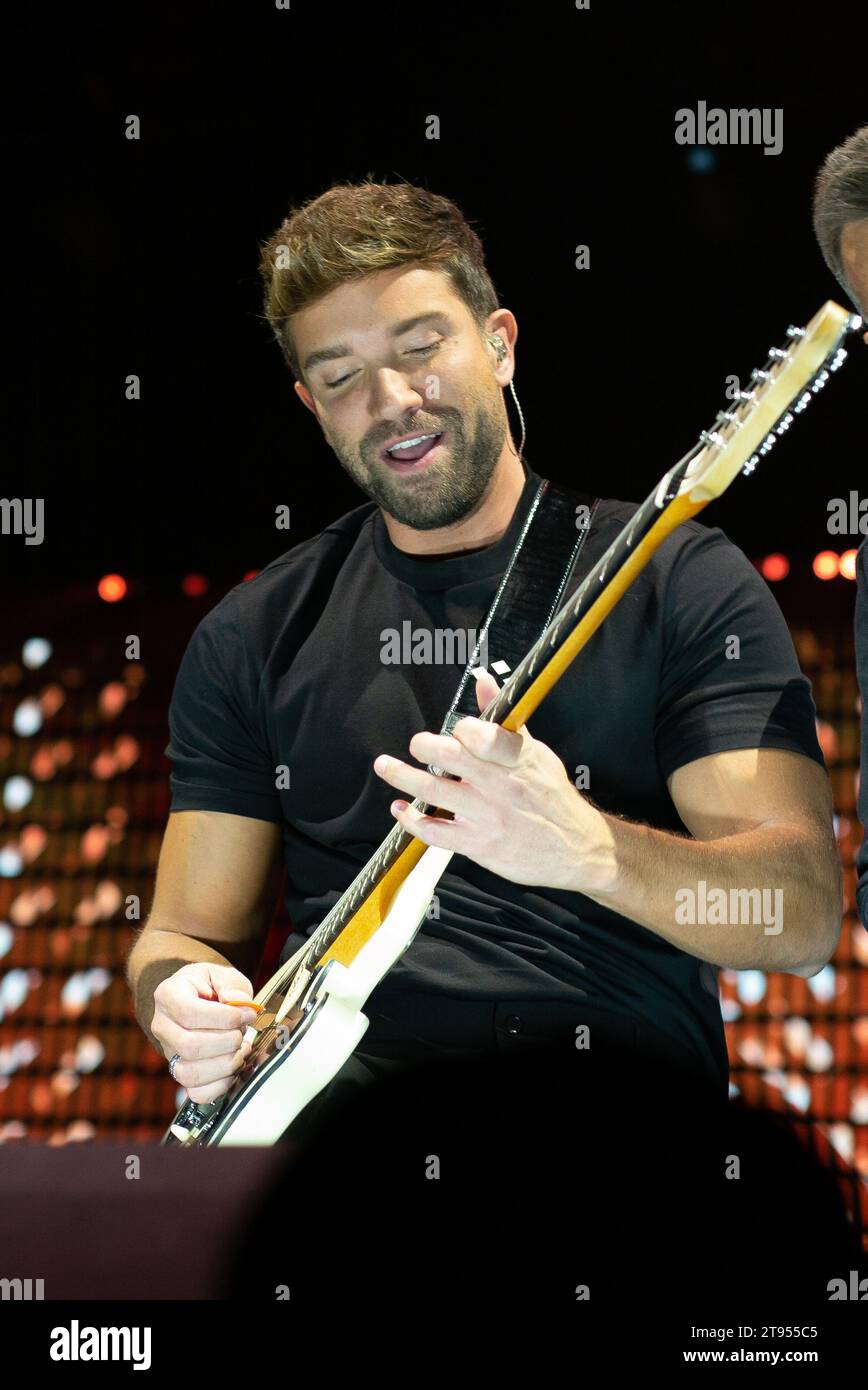 Spanish singer Pablo Alboran performs during his Tour La Cu4rta Hoja ...