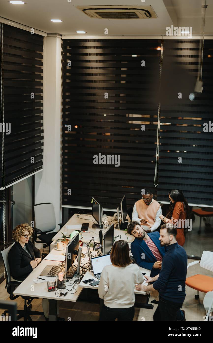 Cross Generational Employees Having Creative Collaboration for Business ...