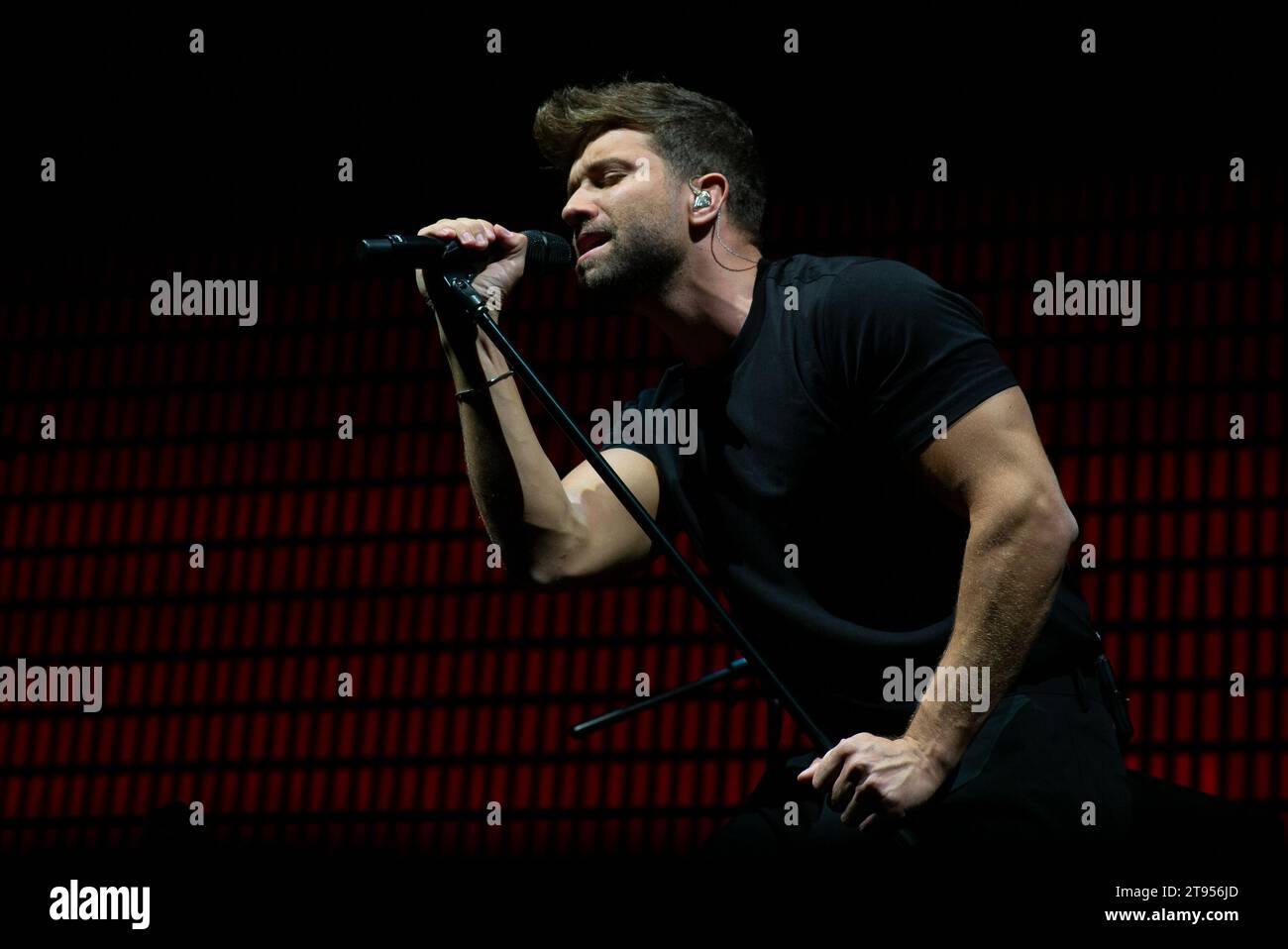 Spanish singer pablo alboran performs during his tour la cu4rta hi-res ...