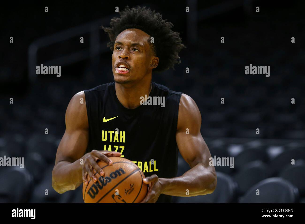 Utah Jazz guard Collin Sexton (2) LOS ANGELES, CA - NOVEMBER 21: during ...